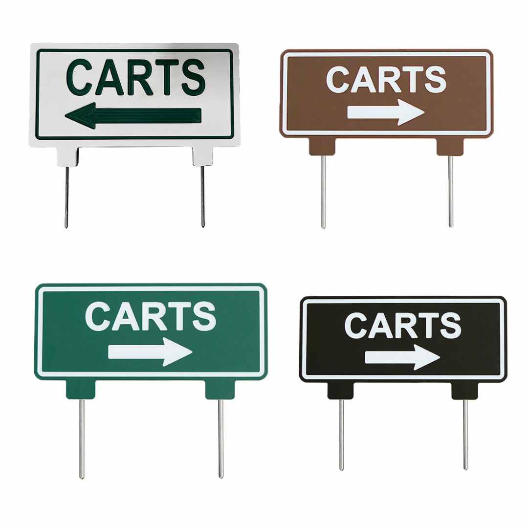 Small Double-Spike Fairway Signs – Perma-Core - Par West Turf